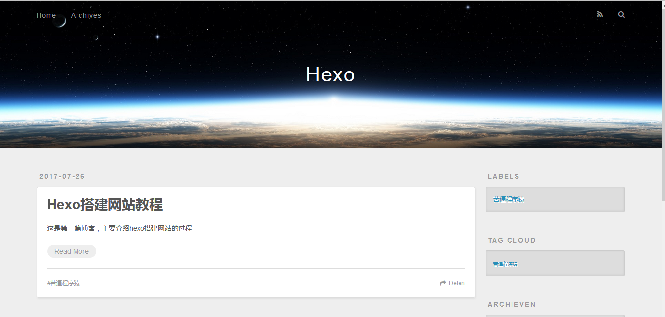 Hexo搭建网站教程 | Personal Homepage